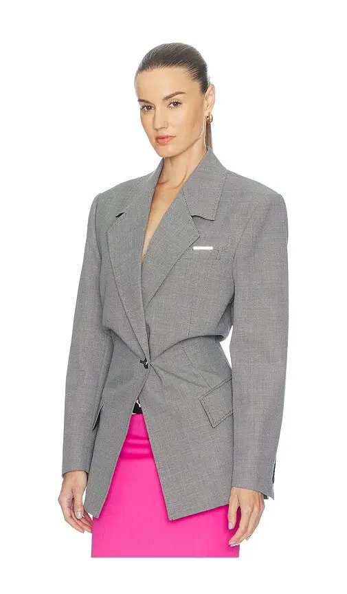 Attico Cinched Blazer - Grey