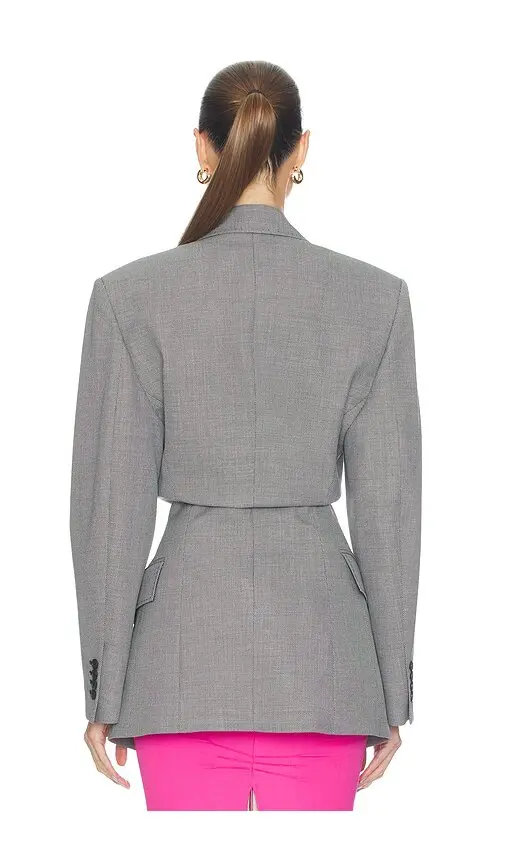 Attico Cinched Blazer - Grey