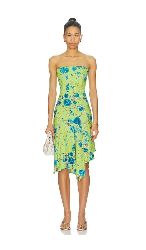 Miaou Libra Corset Floral Print Boned Bodice With Zip Closure