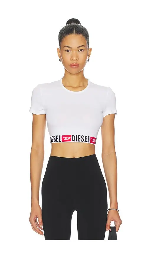 DIESEL® Irma Core Cropped Top With Elasticized Logo Band