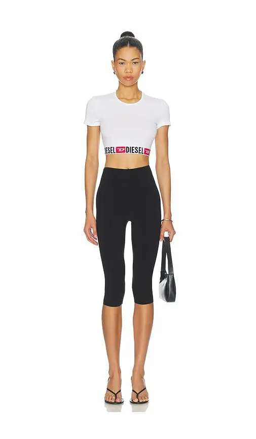 DIESEL® Irma Core Cropped Top With Elasticized Logo Band