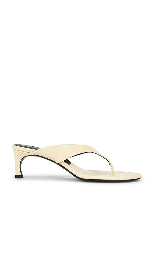 ROTATE BY BIRGER CHRISTENSEN Kitten Heel Mule In Cream - Neutral