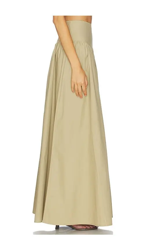 Susana Monaco Drop Waist Maxi Skirt - Beige