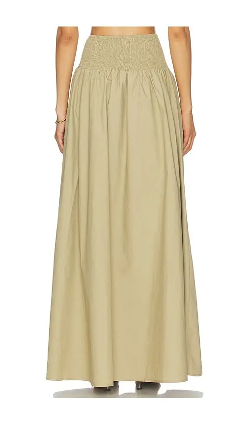 Susana Monaco Drop Waist Maxi Skirt - Beige