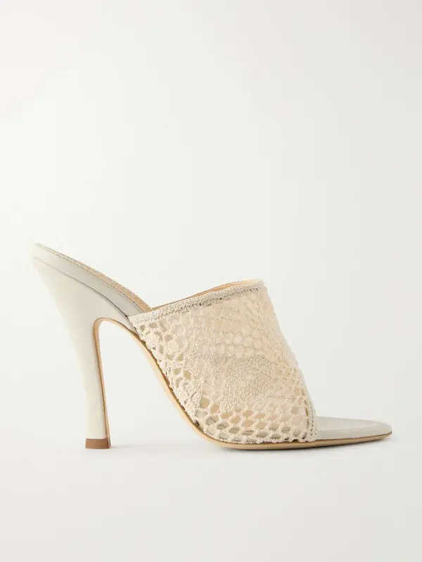 Magda Butrym Crocheted Sandals - Cream