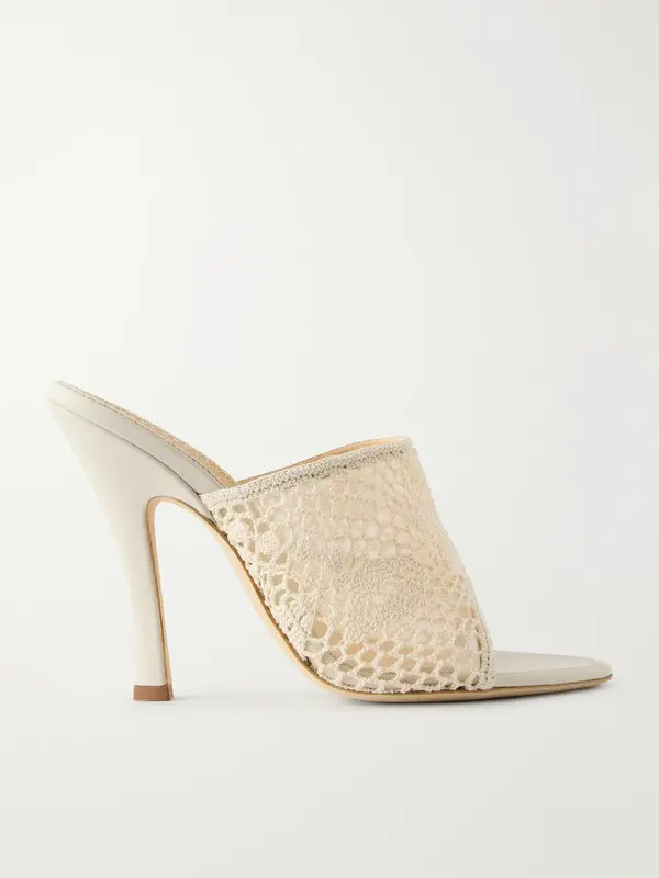 Magda Butrym Crocheted Sandals - Neutrals