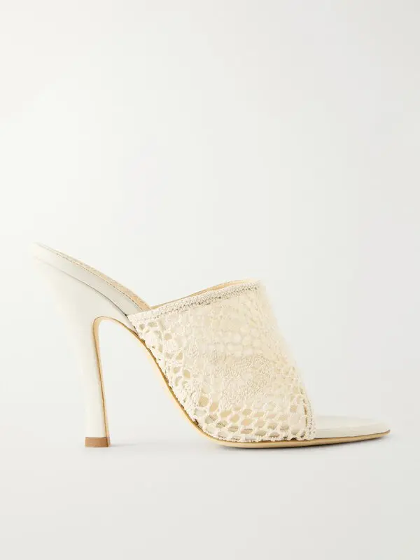 Magda Butrym Crocheted Sandals - Neutrals