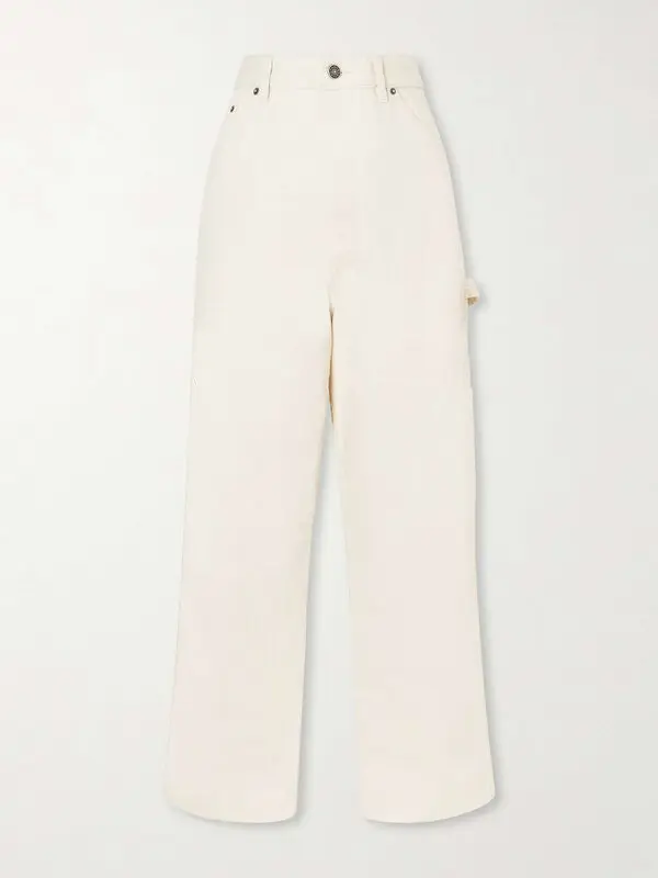 Phoebe Philo Cotton Pants - Beige