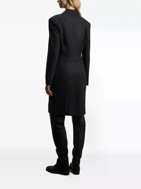 12 STOREEZ Pinstripe Blazer Midi Dress
