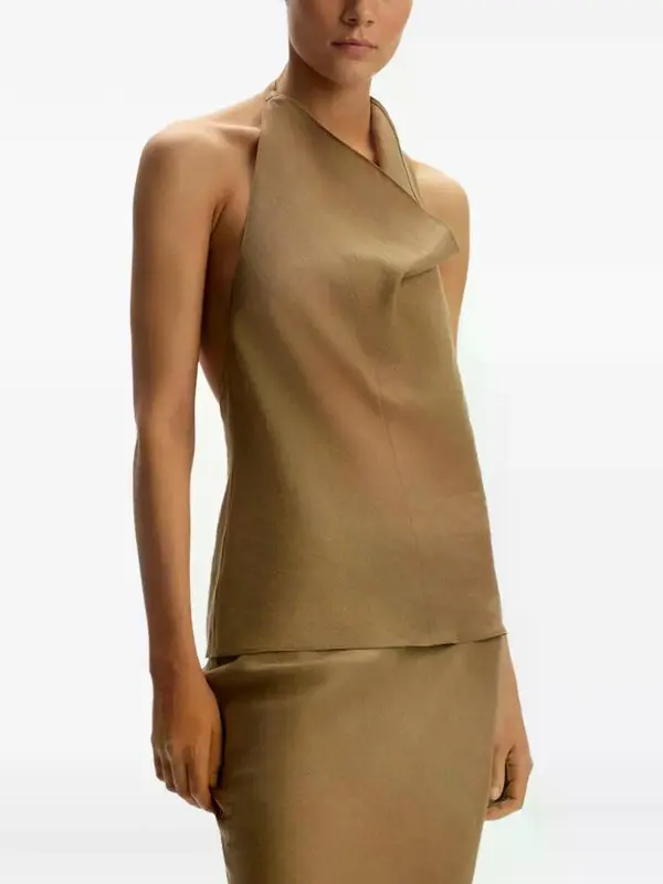 12 STOREEZ Halterneck Linen Top