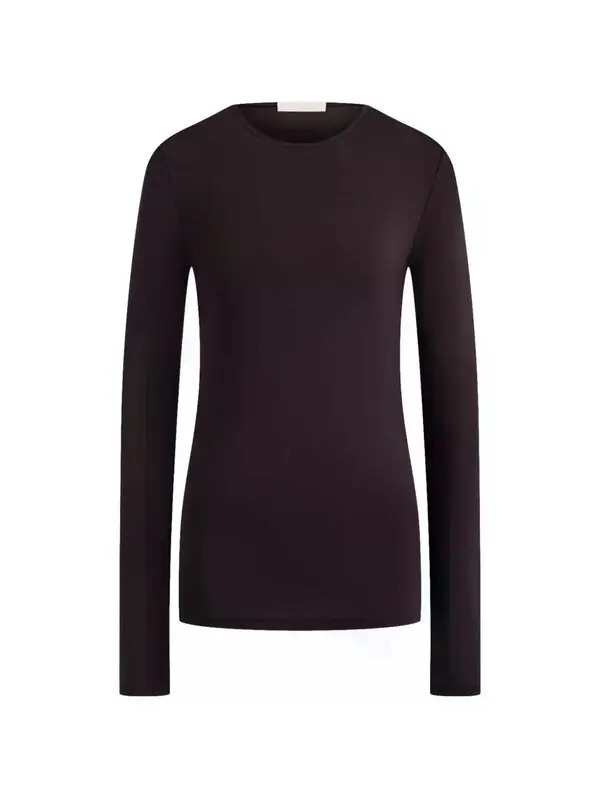 12 STOREEZ Kim Long-sleeve Top - Brown