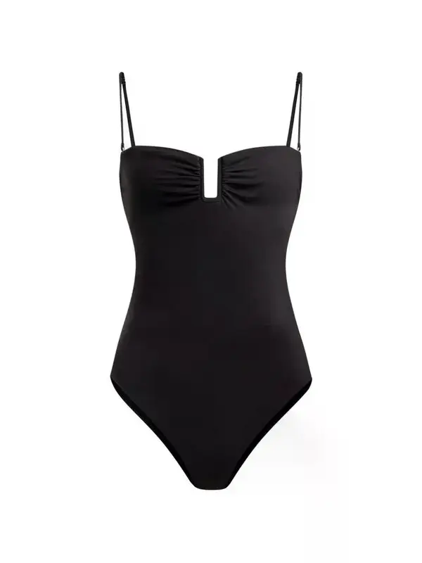 12 STOREEZ Bandeau One-piece Swimsuit - Black
