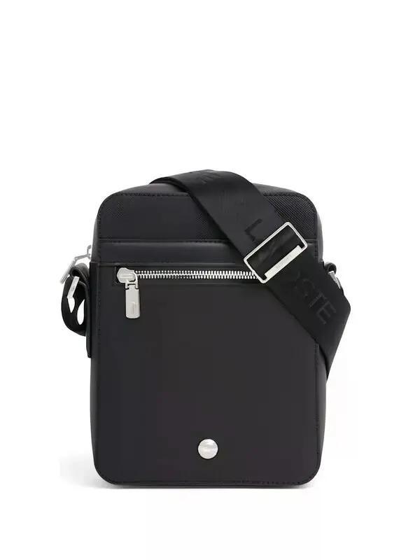 Lacoste Messenger Bag With Zip Detail - Black