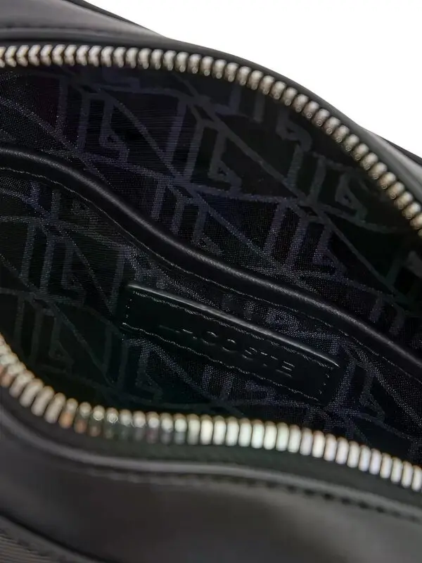 Lacoste Messenger Bag With Zip Detail - Black