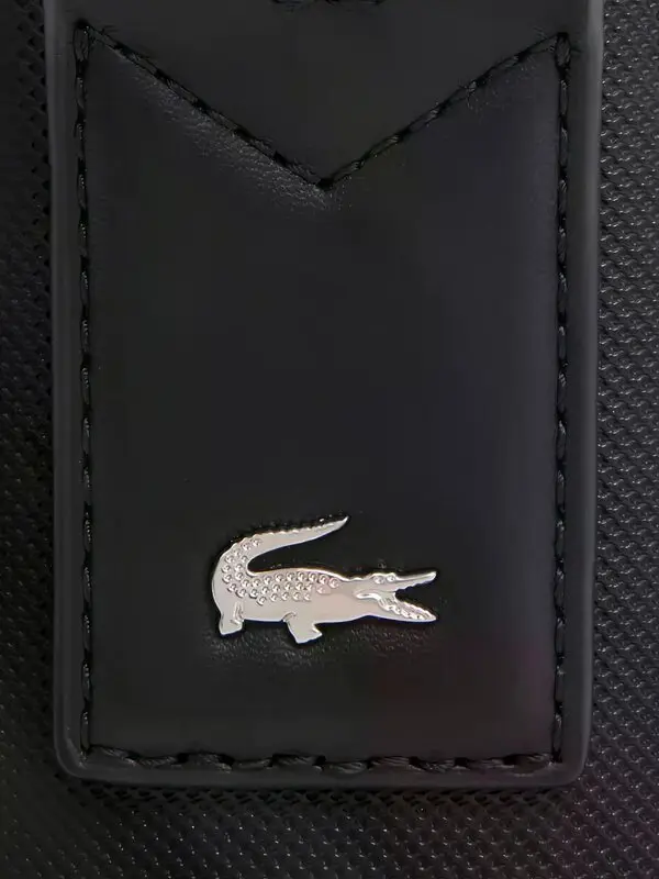 Lacoste Messenger Bag With Zip Detail - Black