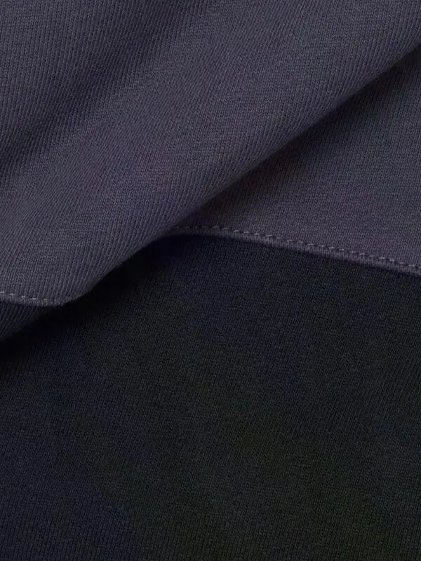 Lacoste Colour-block Zip-up Cotton Hoodie - Blue