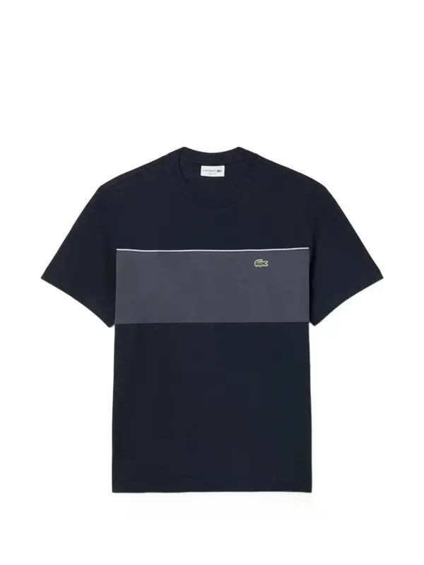 Lacoste Colorblock Cotton T-shirt - Black