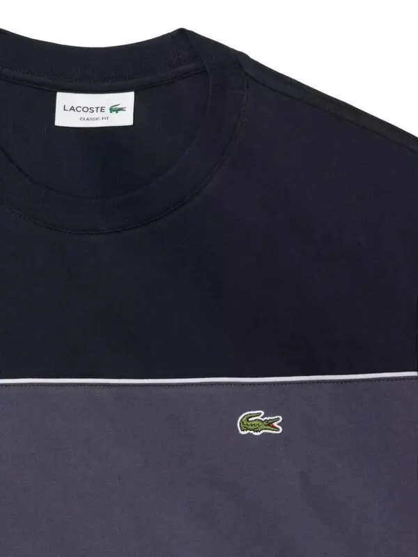 Lacoste Colorblock Cotton T-shirt - Black