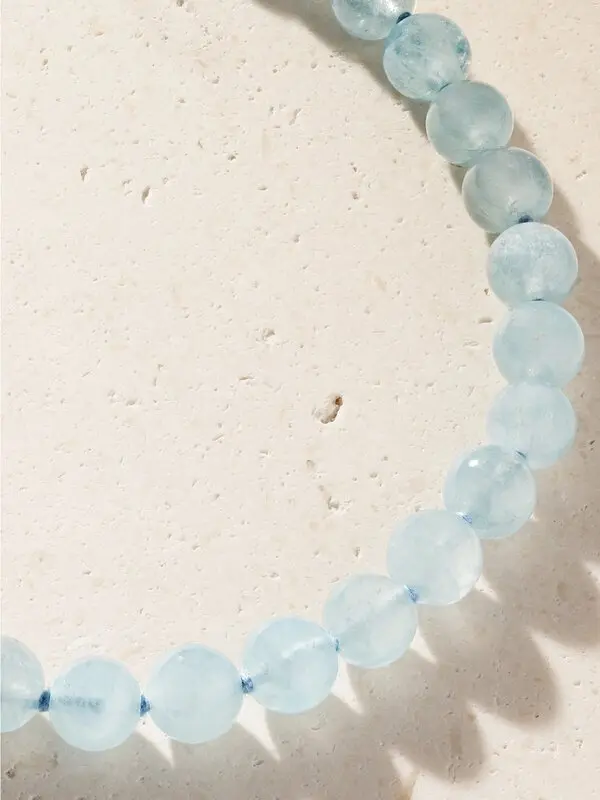 Jia Jia Oracle 14-karat Gold Aquamarine Necklace
