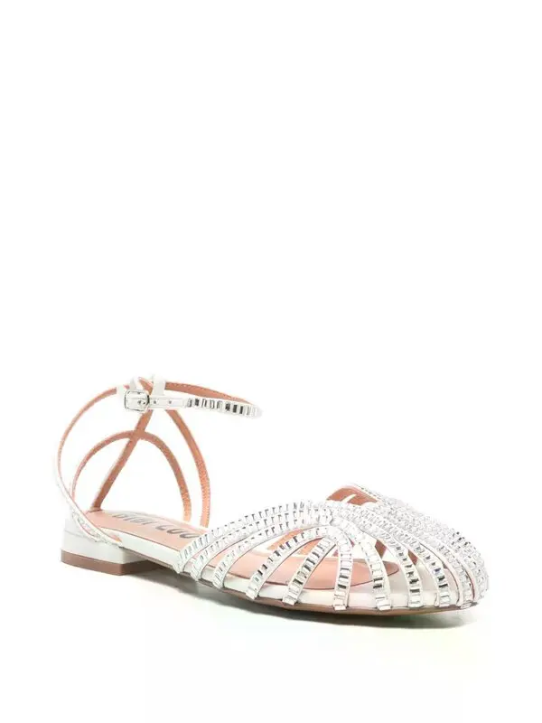 BIBI LOU Crystal-embellished Sandals - Silver