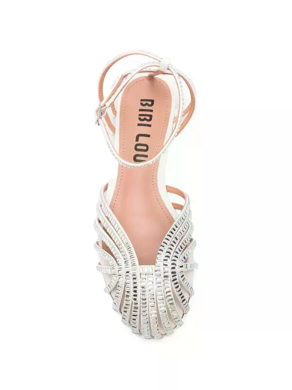BIBI LOU Crystal-embellished Sandals - Silver