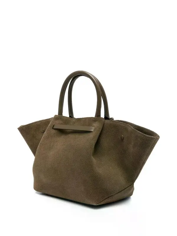 DEMELLIER Midi New York Suede Tote - Green