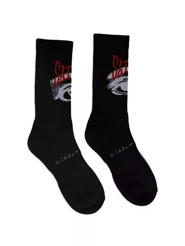 SAINT MXXXXXX Eye Socks - Black