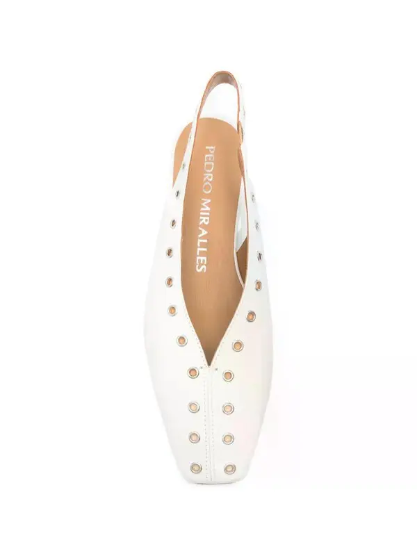 PEDRO MIRALLES Eyelet-embellishment Mules