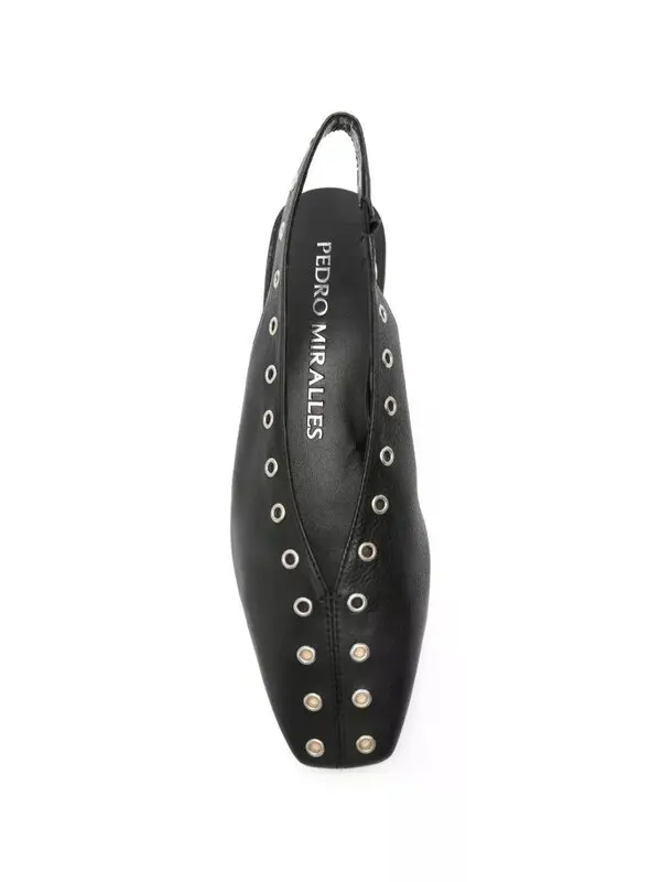 PEDRO MIRALLES Eyelet-embellished Mules