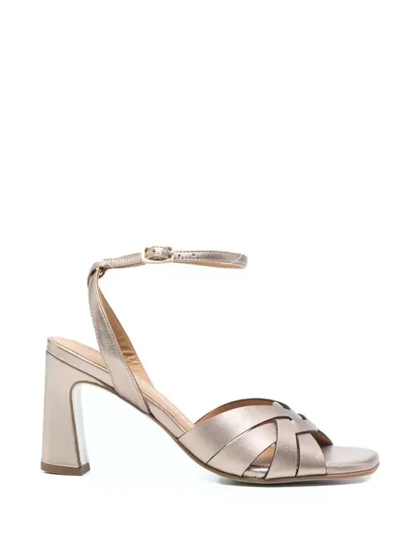 PEDRO MIRALLES Square-toe Heeled Sandals - Pink