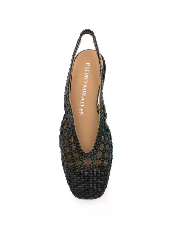 PEDRO MIRALLES Olimpia Flat Mules - Black