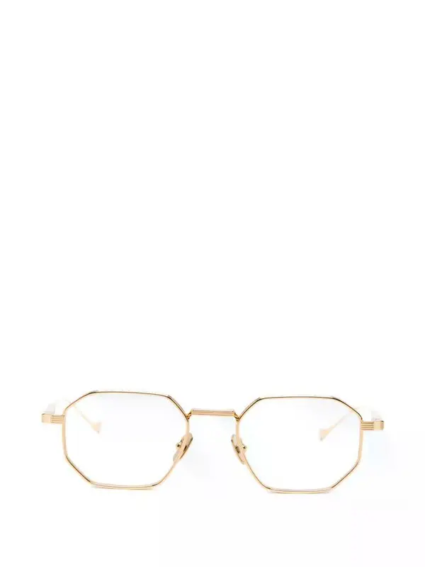 CUTLER & GROSS Lansdowne Geometric-frame Eyeglasses - Gold
