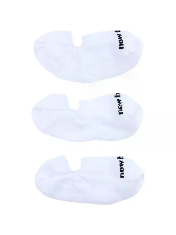 NEW BALANCE Logo Ankle Socks - White