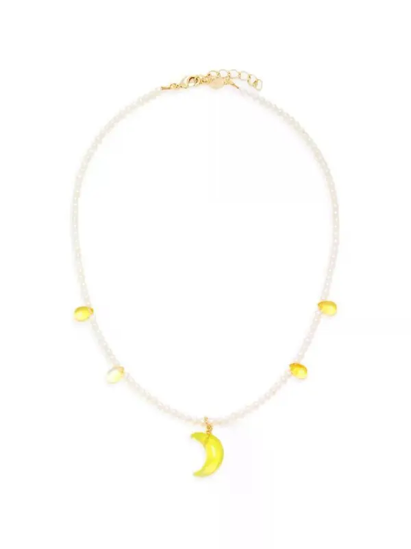 SANDRALEXANDRA Lunar And Teardrop Necklace - Yellow