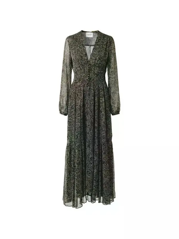 Isabel Marant Floral-print Maxi Dress - Black