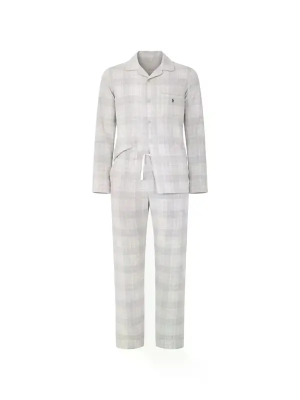 Polo Ralph Lauren Checked Pajama Set - Neutrals