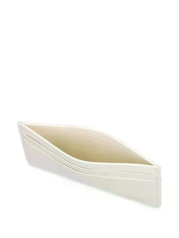 JIL SANDER Leather Card Holder - Neutrals