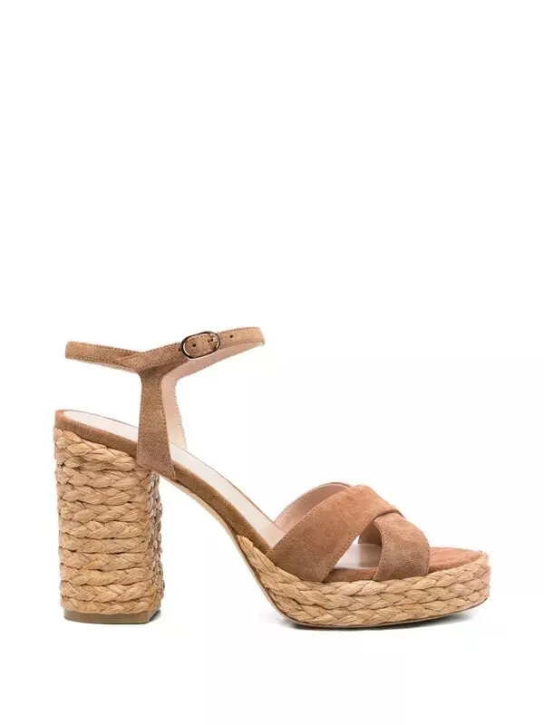 STUART WEITZMAN Suede Sandals - Neutrals