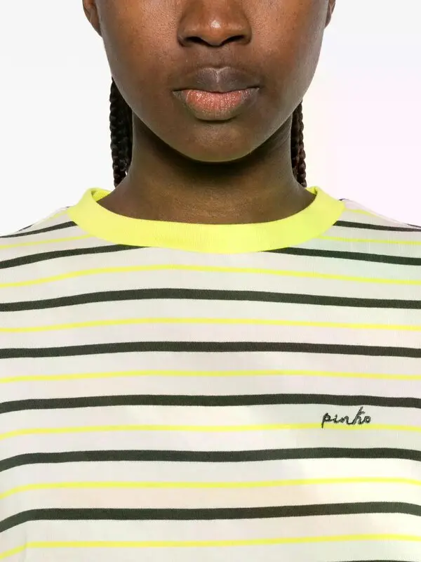 Pinko Striped Cotton Sweater
