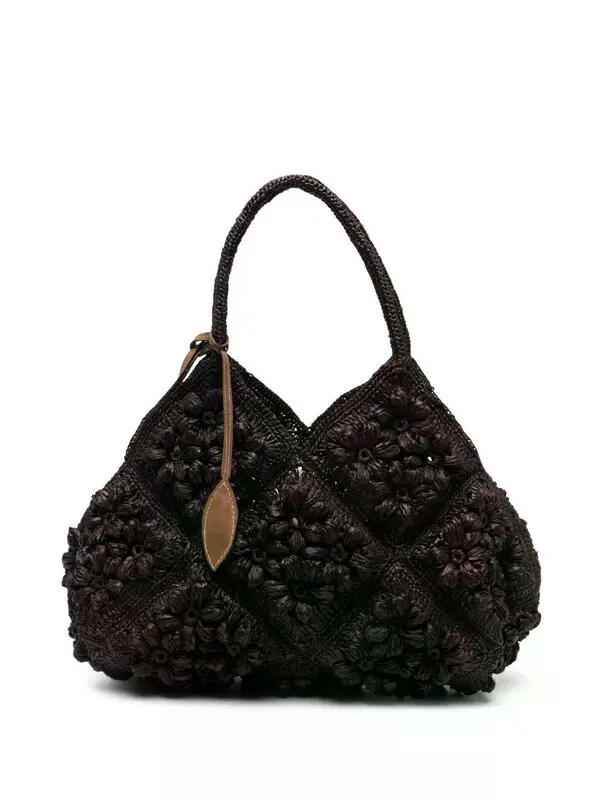 AFAR Floral-crochet Tote Bag