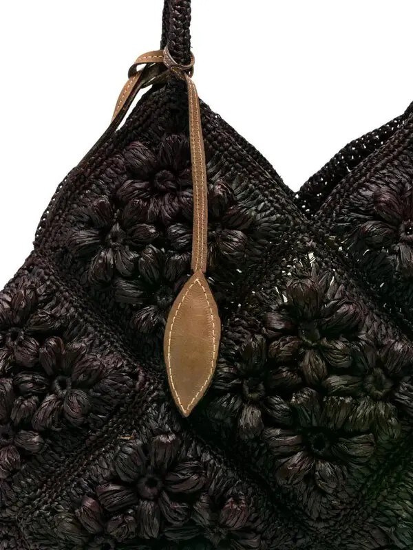 AFAR Floral-crochet Tote Bag