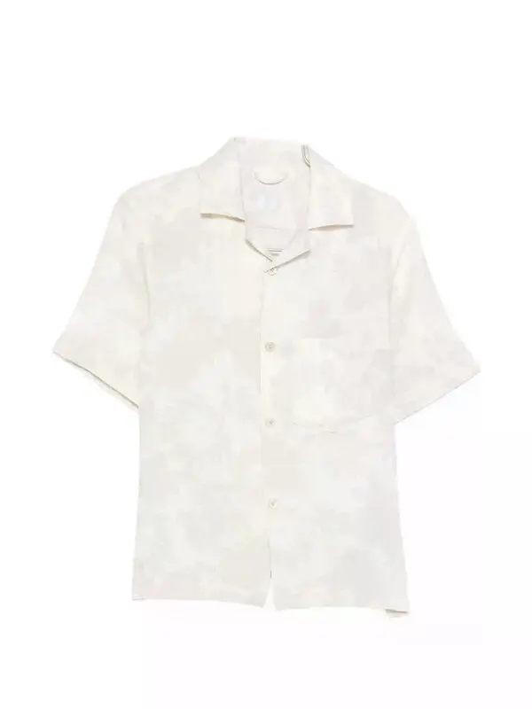 Eleventy Floral-print Shirt - Neutrals