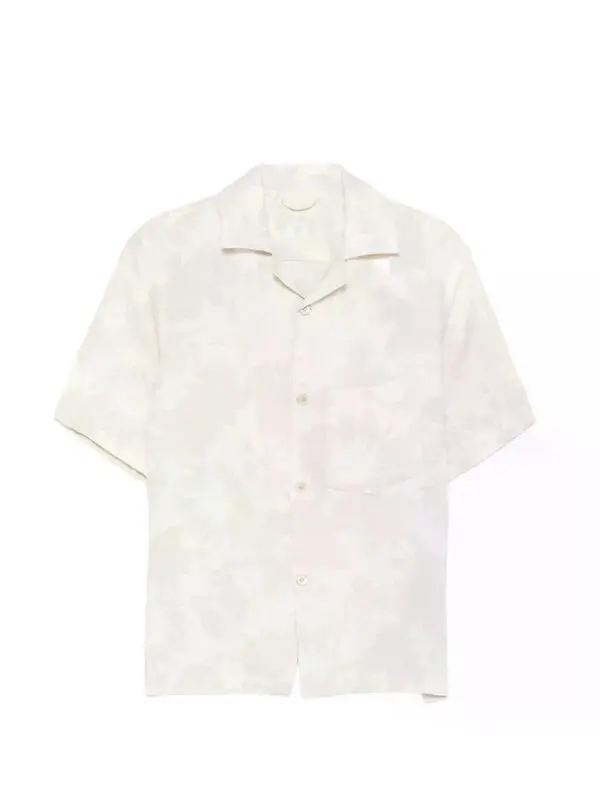 Eleventy Floral-print Shirt - Neutrals