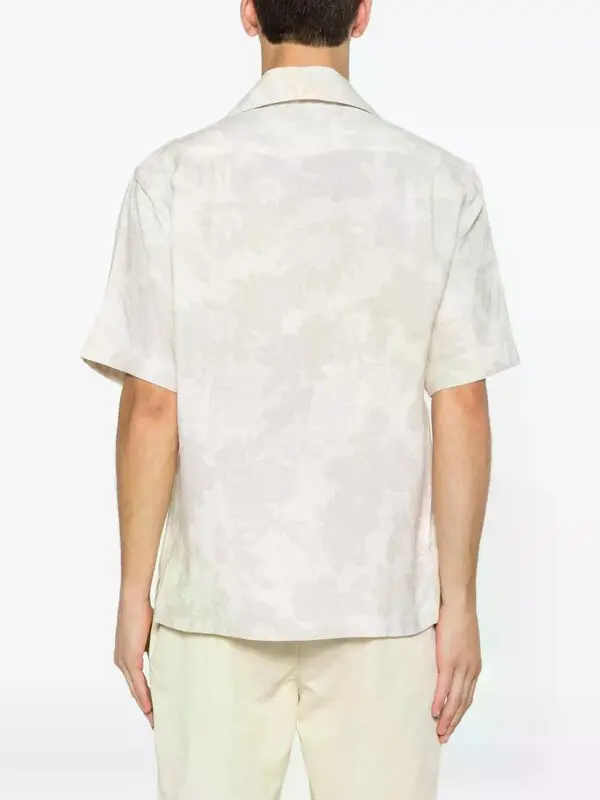 Eleventy Floral-print Shirt - Neutrals
