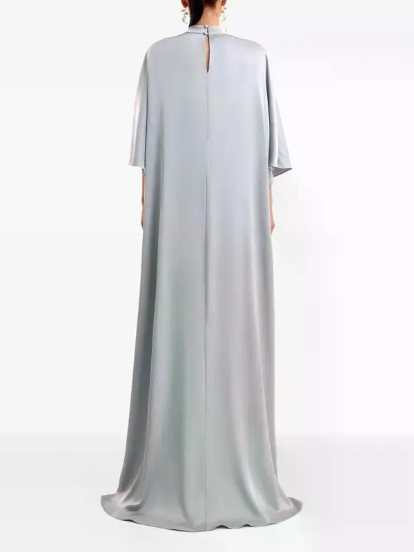 GEMY MAALOUF Calligraphy-embroidered Kaftan - Grey