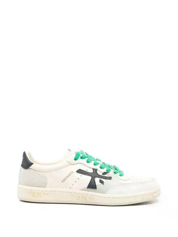 Premiata Bskt Clay 7262 Appliqué Sneakers - Neutrals