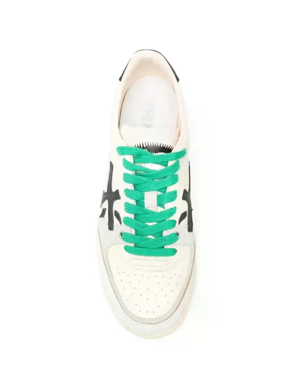 Premiata Bskt Clay 7262 Appliqué Sneakers - Neutrals