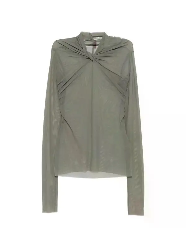 Rick Owens Kairo Twisted Long-sleeve Top - Green