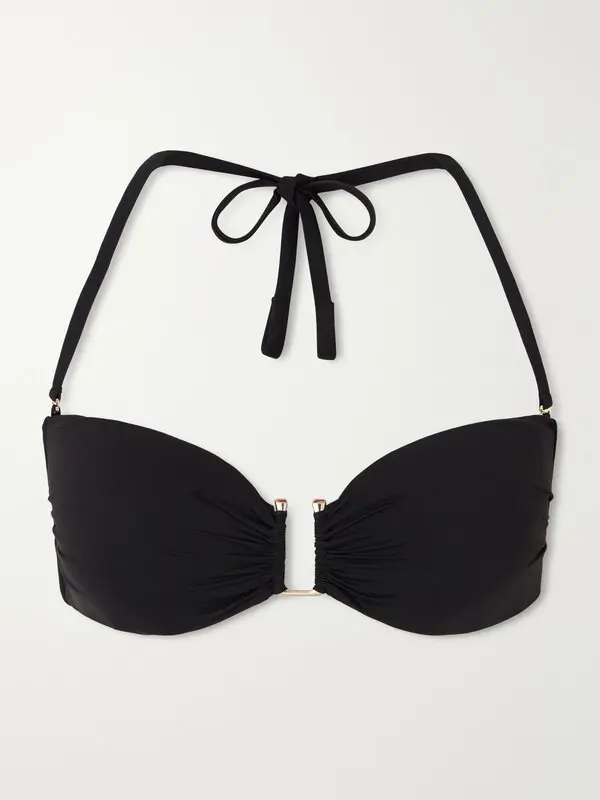Max Mara Amelia Bandeau Bikini Top - Black