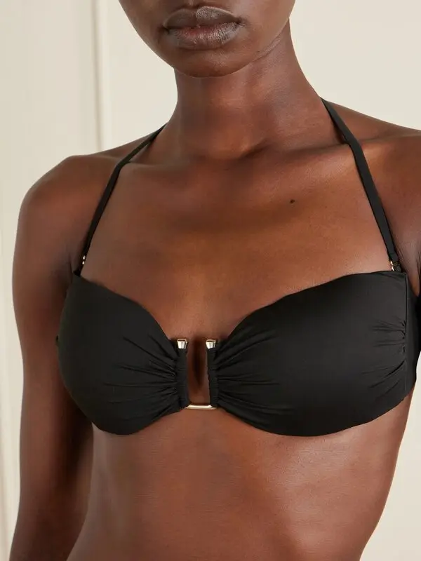 Max Mara Amelia Bandeau Bikini Top - Black